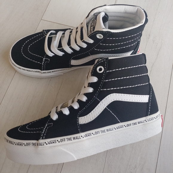 Vans | Shoes | Vans New Old Skool Sk8hi Logo Print Edge Shoes | Poshmark